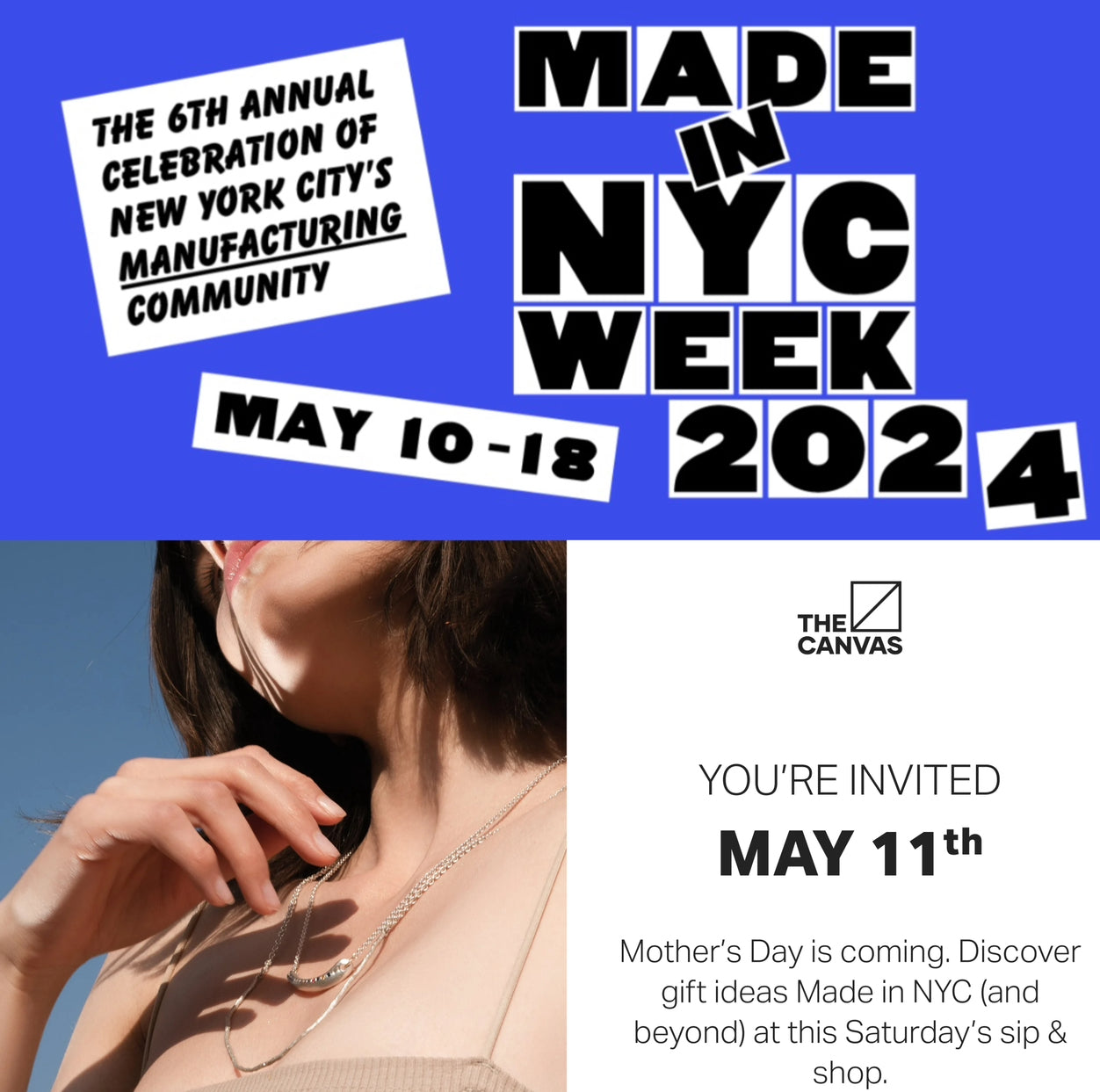 Kicking off Made in NYC Week at The Canvas with a Sip & Shop Pop-Up on